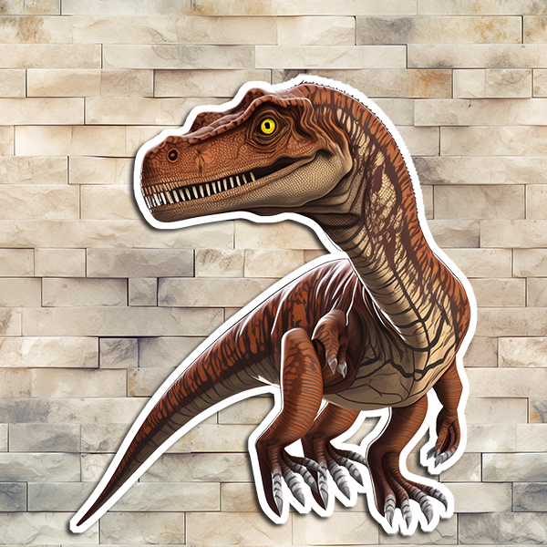 Velociraptor Vinyl Sticker 01 – Waymaker Designs
